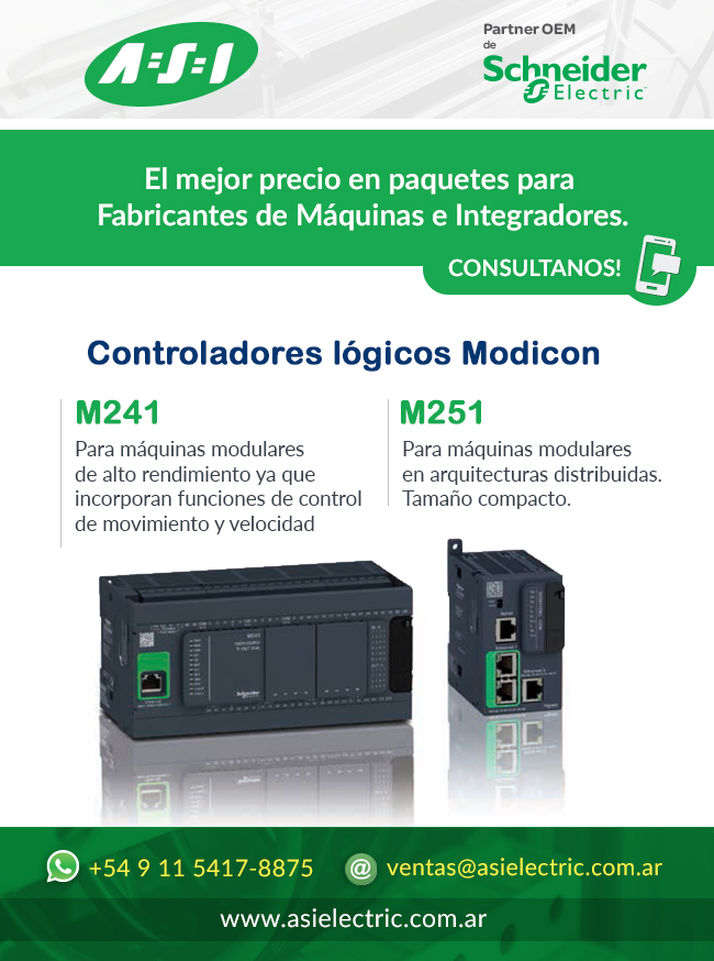 ASI Electric | Automatismo | PLC | Modicon M241 y M251